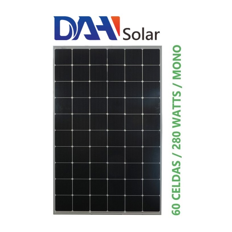 Panel Solar 280 Watts DAH Solar Monocristalino | Solartex Chile Panel Solar 280 Watts DAH Solar Monocristalino | Solartex Chile