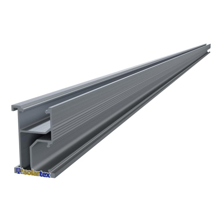 Perfil Riel R2 Montaje Aluminio 4700mm UISOLAR - Solartex Chile
