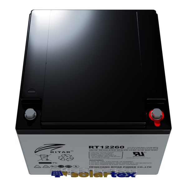 Batería AGM 65Ah 12V RITAR - Solartex Chile